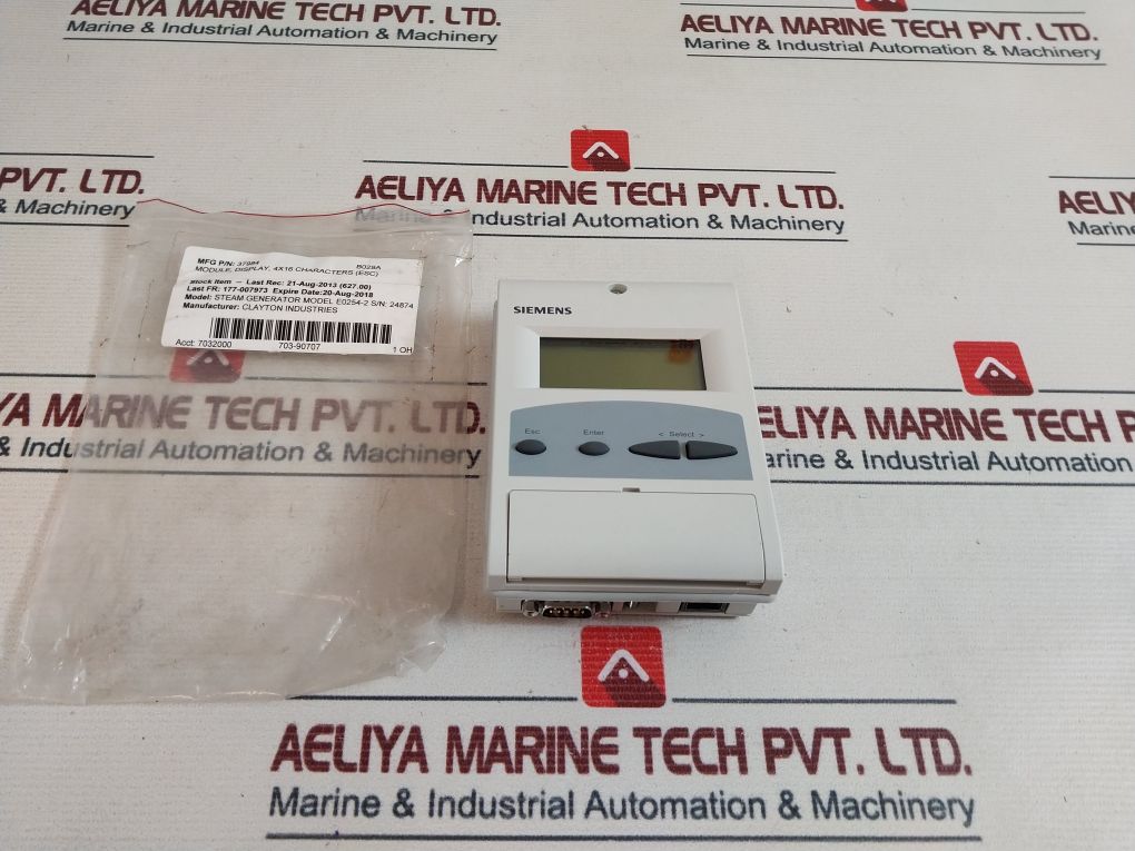 Siemens Azl52.40b1 Display And Operating Unit - Aeliya Marine