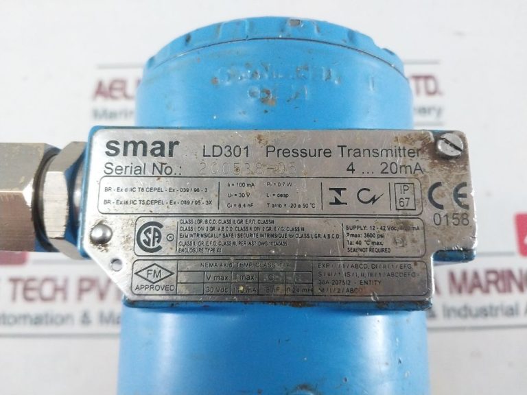 Smar Ld301 Pressure Transmitter Ip67 - Aeliya Marine