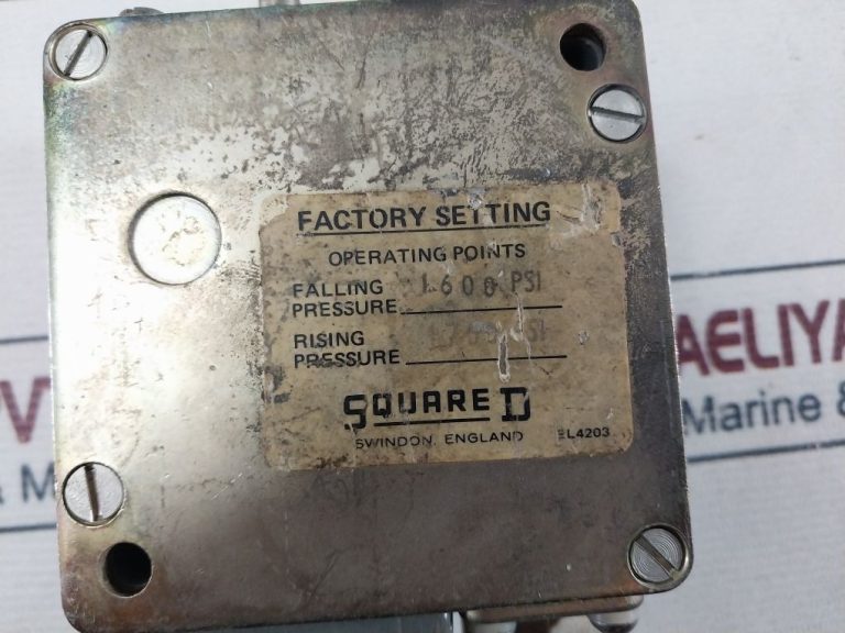Square D 9012 Adw-4 Pressure Switch - Aeliya Marine