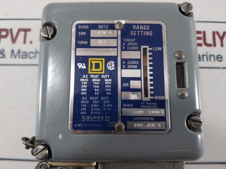 Square D 9012 Adw-4 Pressure Switch - Aeliya Marine