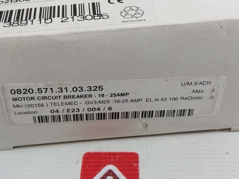 Telemecanique Gv3-m25 Motor Circuit Breaker - Aeliya Marine