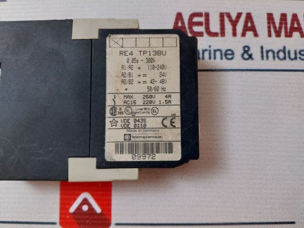 Telemecanique Re4 Tp13bu Time Delay Relay 0,05s-300h - Aeliya Marine