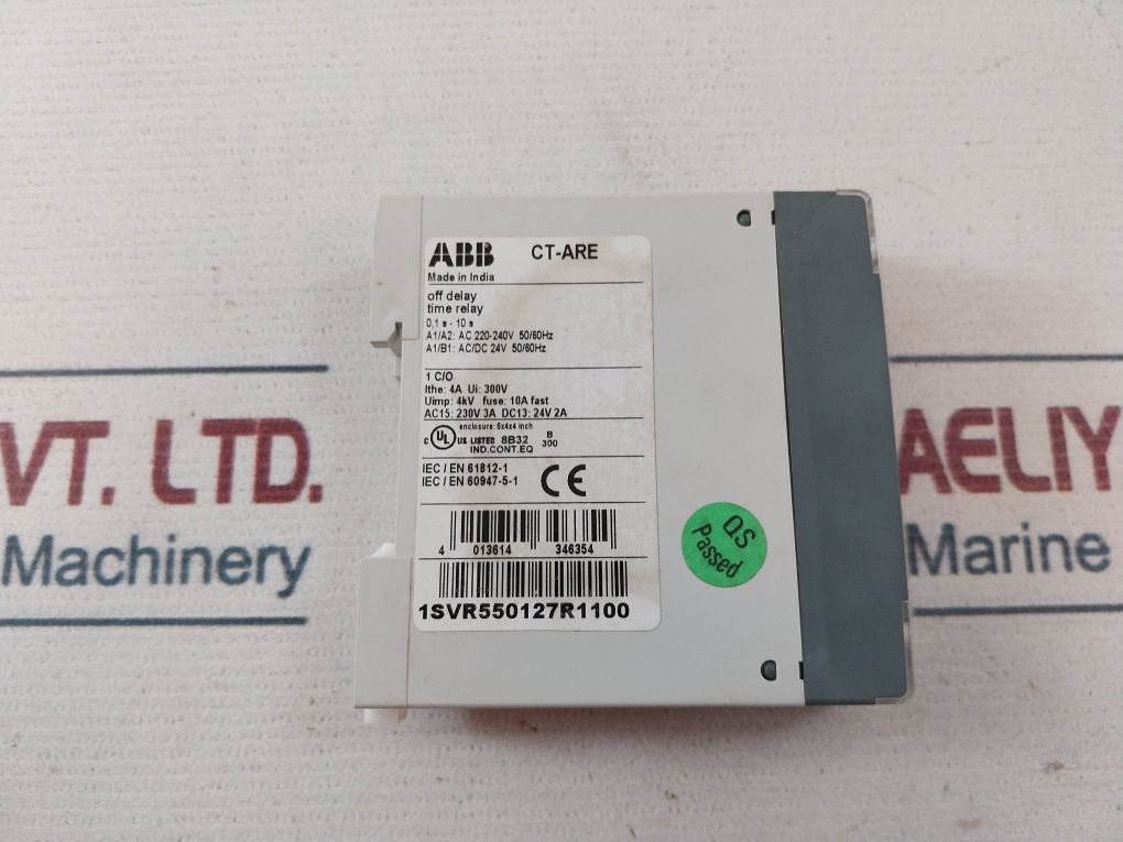 Abb Ct-are Off Delay Time Relay 0,1s – 10s - Aeliya Marine