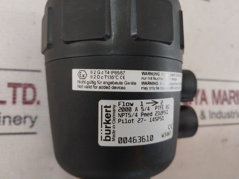 Burkert 2000 A 5/4 Ptfe Bz 2/2-way Angle Seat Valve - Aeliya Marine