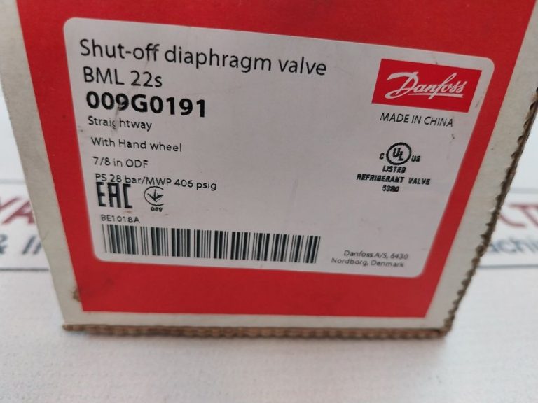 Danfoss Bml 22s Shut-off Diaphragm Valve - Aeliya Marine