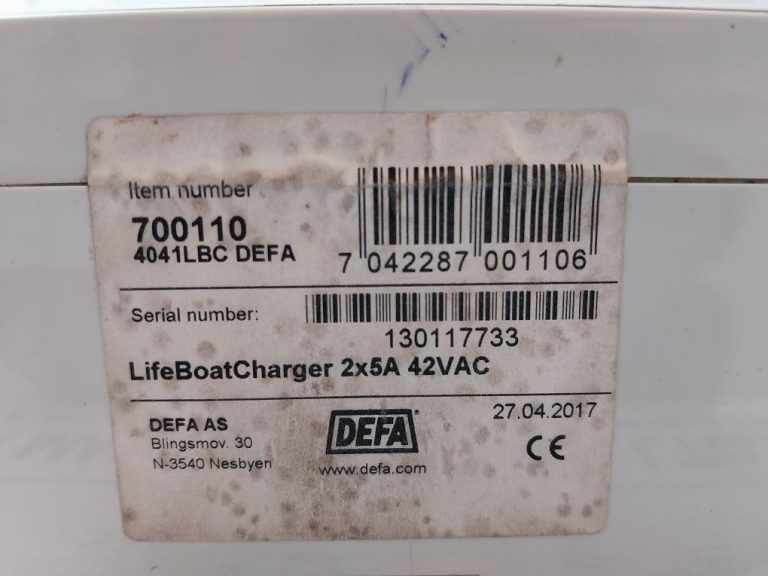 Defa 4041lbc Lifeboat Charger Ip66 - Aeliya Marine