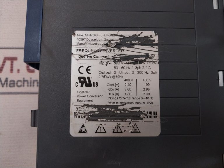 Demag Dic-4-002-c-0003-01 Frequency Inverter 380v - Aeliya Marine