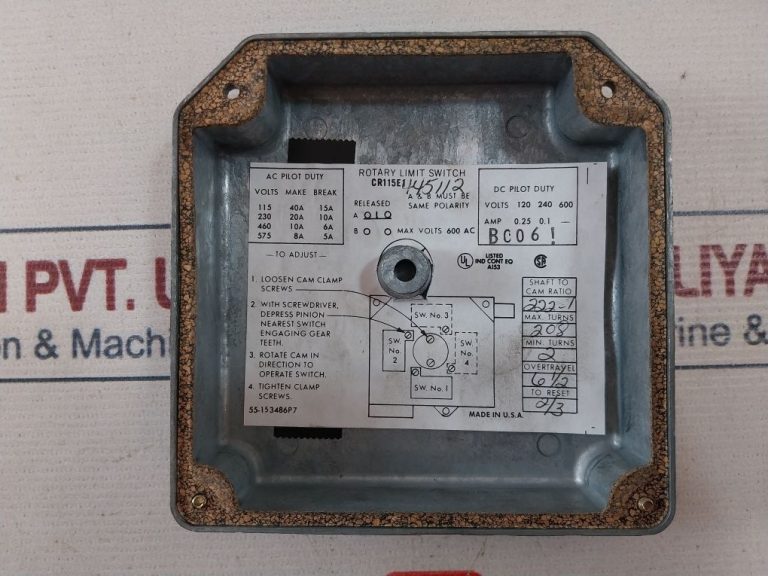 General Electric Cr115e1 Rotary Limit Switch - Aeliya Marine