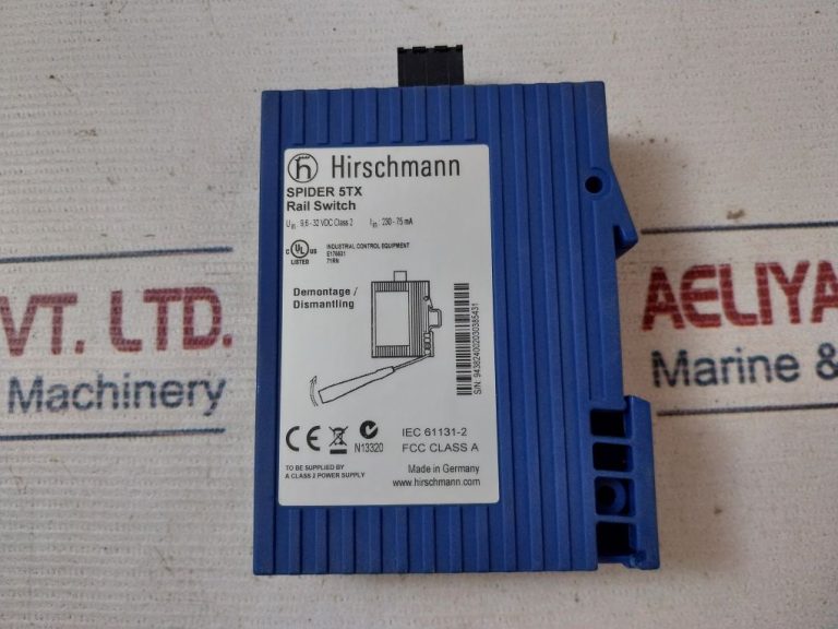 Hirschmann Spider 5tx Ethernet Rail Switch - Aeliya Marine