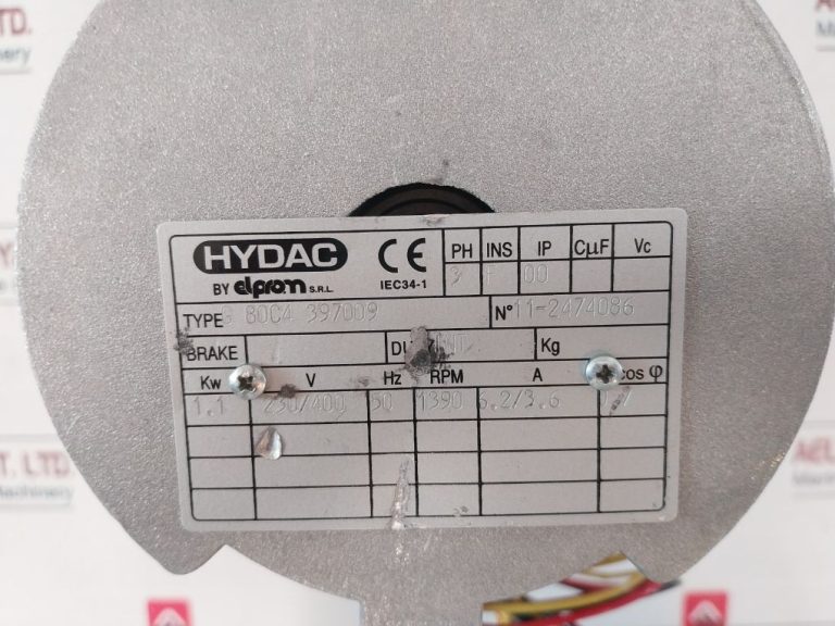 Hydac G 80c4 397009 Motor Ip00 - Aeliya Marine