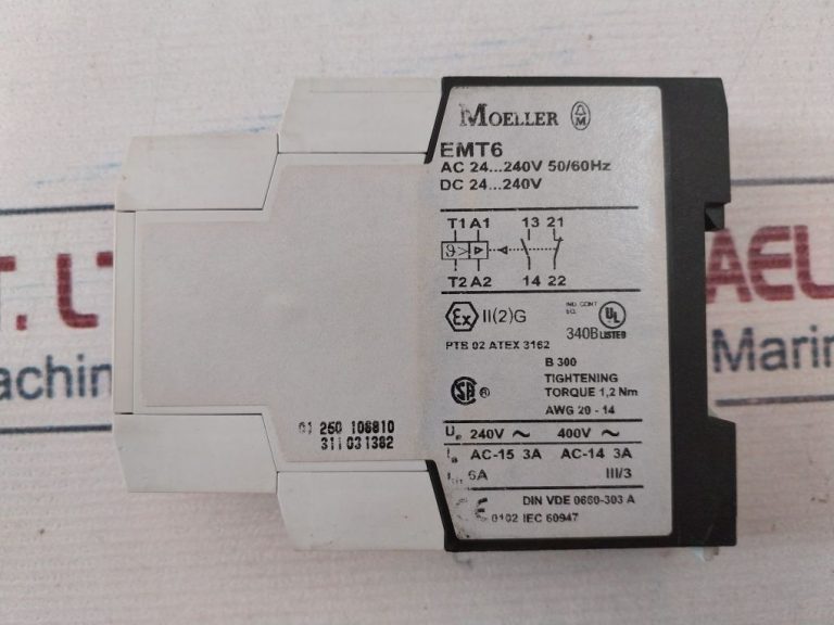 Klockner Moeller Emt6 Thermistor Overload Relay - Aeliya Marine