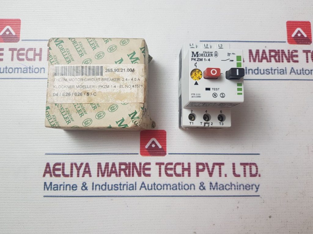 Klockner Moeller Pkzm 1-4 Motor-protective Switch - Aeliya Marine