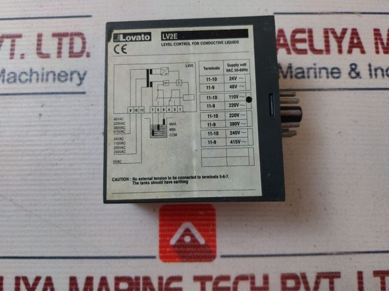 Lovato Lv2e Level Monitoring Relay - Aeliya Marine