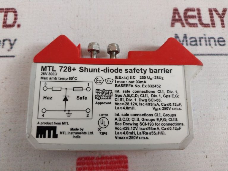 Mtl Instruments Mtl 728+ Shunt-diode Safety Barrier 28v - Aeliya Marine