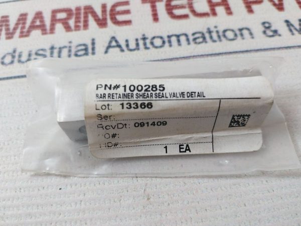 Oceaneering 100276 Bar Retainer Shear Seal Valve - Aeliya Marine