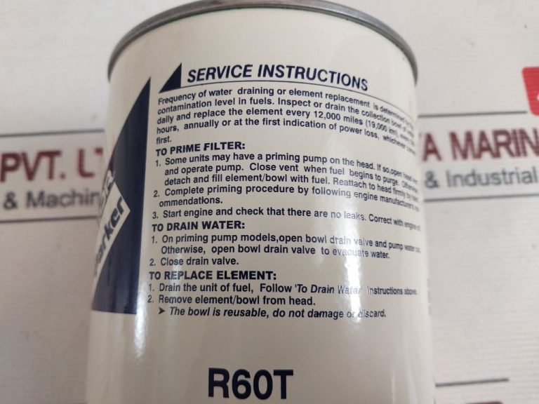 Parker R60t Fuel Filter Water Separator - Aeliya Marine