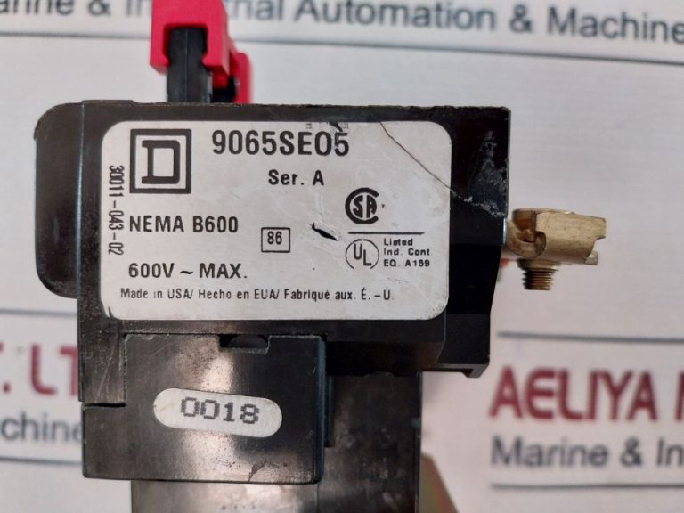 Square D 9065se05 Thermal Overload Relay - Aeliya Marine