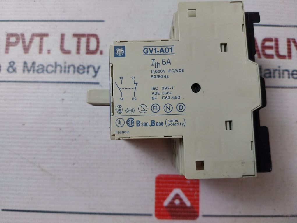 Telemecanique Gv1-m14 Motor Protector 6-10a - Aeliya Marine