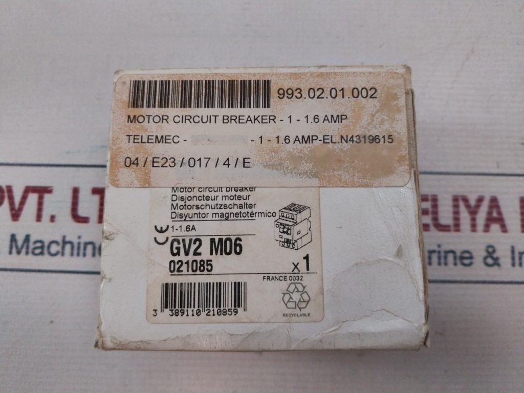 Telemecanique Gv2-m06 Motor Circuit Breaker - Aeliya Marine