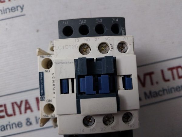 Telemecanique Lc1Dt25 Contactor With Lad8N20 Auxiliary Contact Block ...