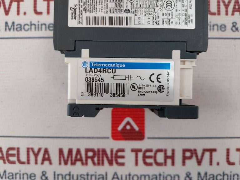Telemecanique Schneider A013256 Contactor With Ladt0 Auxiliary Contact ...