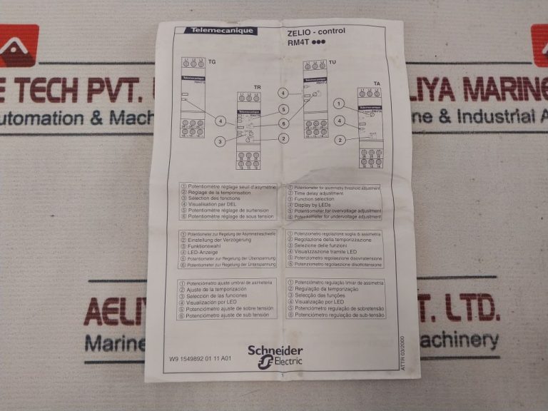 Telemecanique Schneider Rm4tr32 3 Phases Voltage Monitoring Relay ...