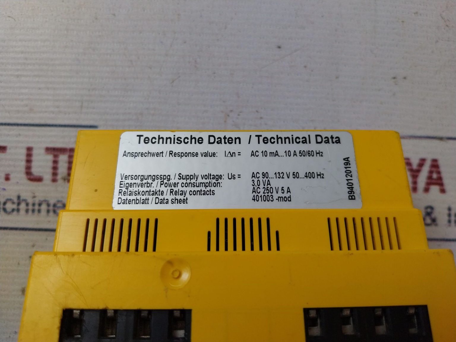 Bender Rcm470ly-13a Residual Current Monitor - Aeliya Marine