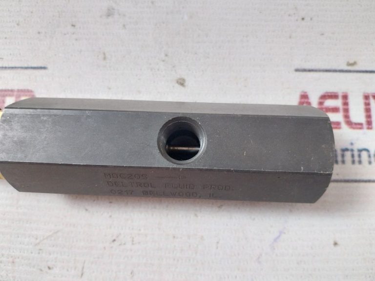 Deltrol Moc20s Plunger-operated Check Valve - Aeliya Marine