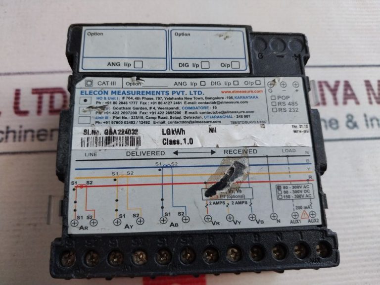 Elmeasure Lg Kwh Energy Meter 200ma - Aeliya Marine