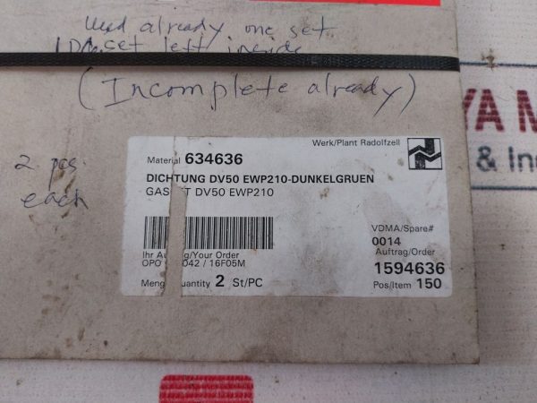 Elring Ewp 210 Gasket Seal - Aeliya Marine