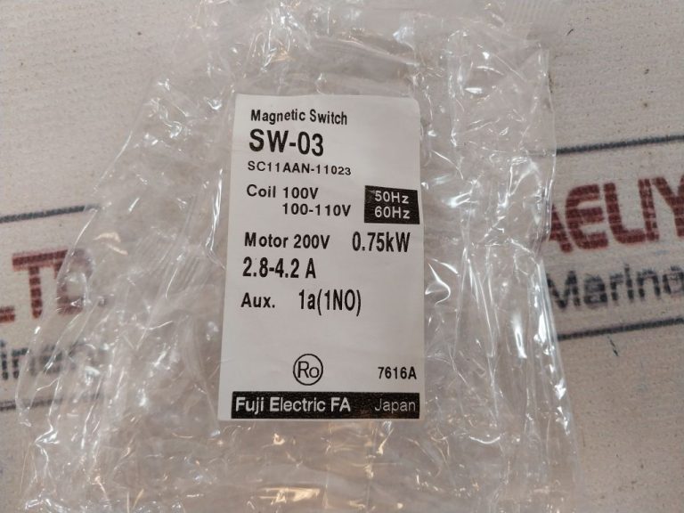 Fuji Electric Sc-03 Contactor With Thermal Overload Relay Tr13n ...