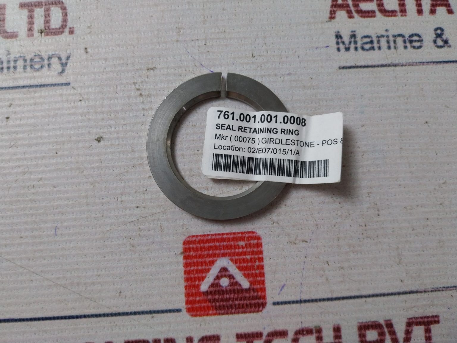 Girdlestone Weir Pumps Seal Retaining Ring - Aeliya Marine