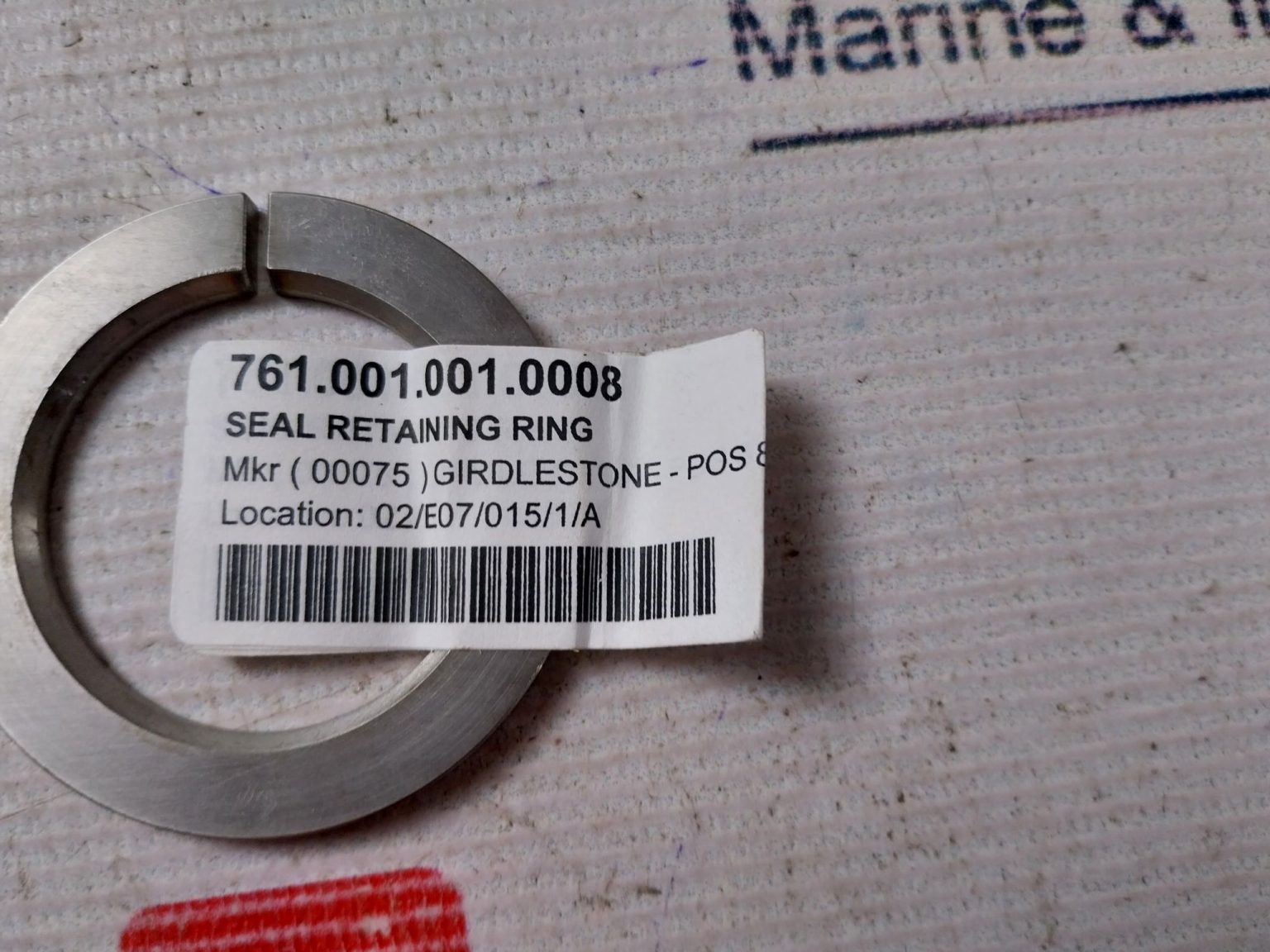 Weir Pumps Girdlestone Seal Retaining Ring - Aeliya Marine