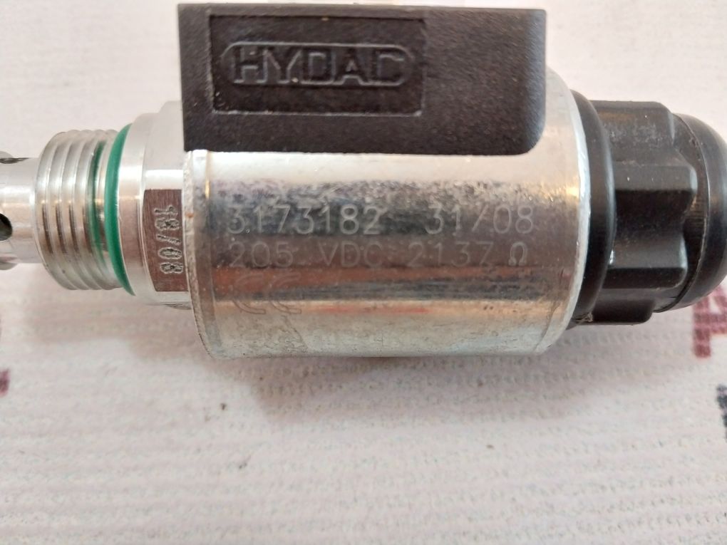 Hydac Schoenrock 3173182 Solenoid Valve W/coil 205 Vdc 2137Ω - Aeliya ...