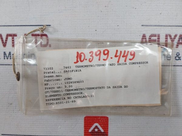 Jumo 8501-21-60 Compressor Element Outlet Thermostat - Aeliya Marine
