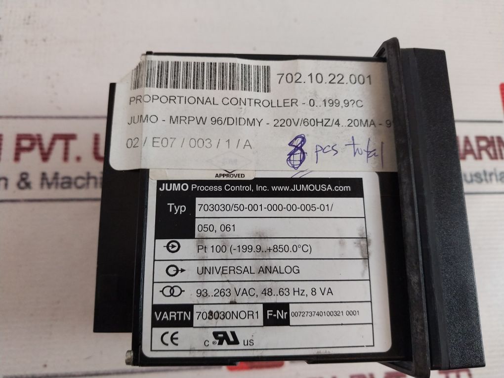 Jumo Dtron 04.1 Temperature Controller - Aeliya Marine