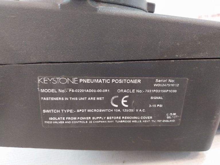 Keystone Ps-02201ad0e-00-0r1 Pneumatic Positioner - Aeliya Marine