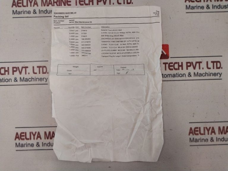 Kongsberg 345595 Cnode Maxi Maintenance Kit - Aeliya Marine