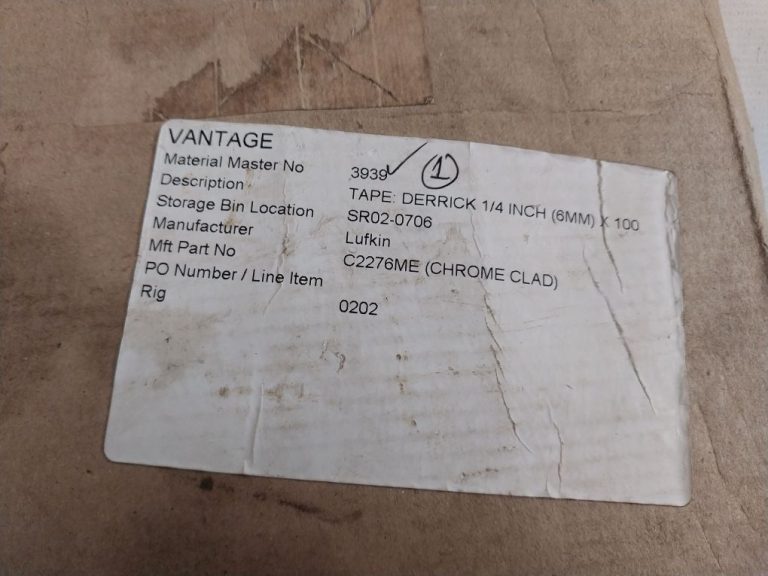 Lufkin C2276me Derrick Frame Tape - Aeliya Marine