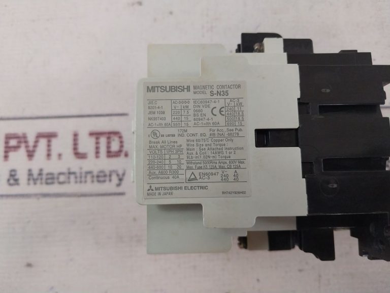 Mitsubishi S-n35 Magnetic Contactor - Aeliya Marine