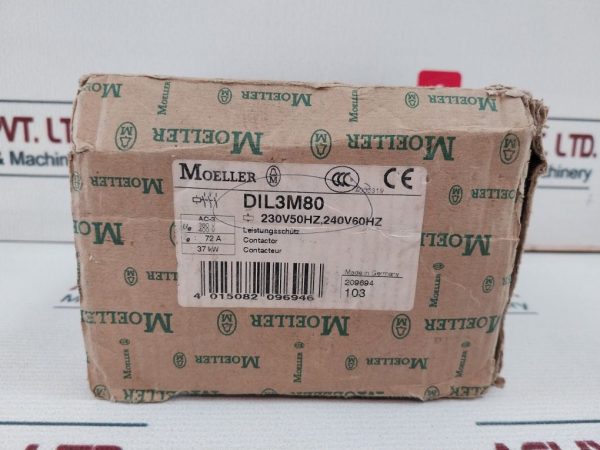 Moeller Dil3m80 3 Pole Break Contactor - Aeliya Marine