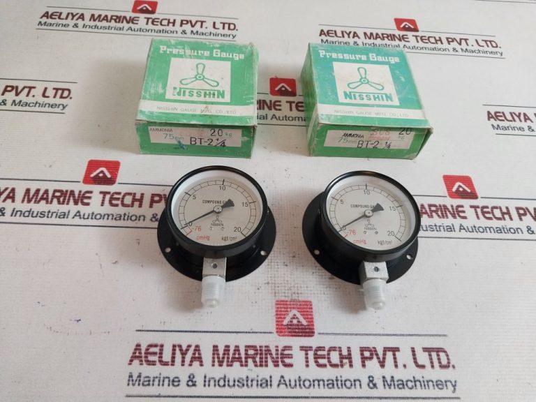Nisshin 0-20 Kgf/Cm2 Pressure Gauge - Aeliya Marine