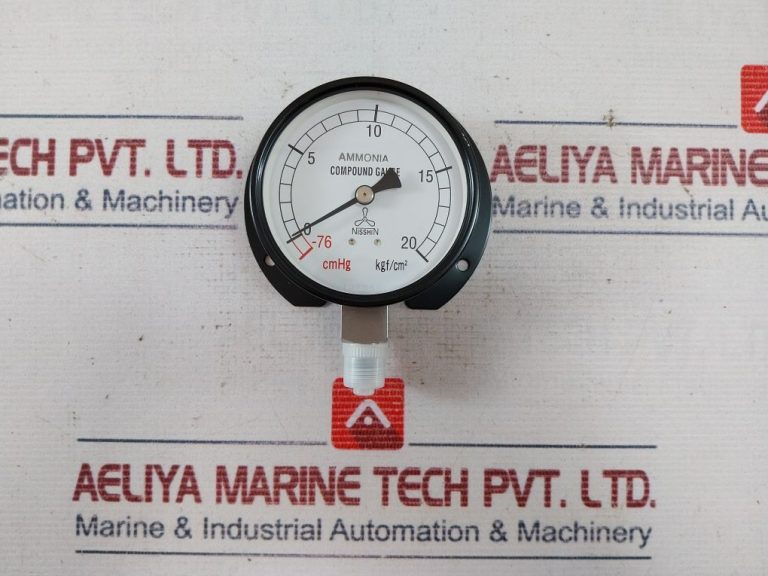Nisshin 0-20 Kgf/cm2 Pressure Gauge - Aeliya Marine