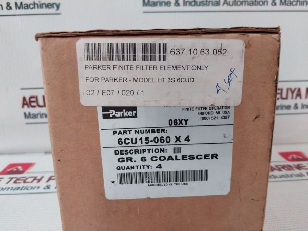 Parker 6cu15-060 X 4 Finite Filter Operation - Aeliya Marine