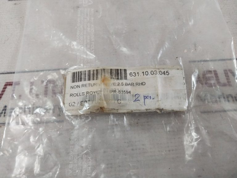 Rolls-royce Ermeto Non Return Valve 2.5 Bar Rhd - Aeliya Marine