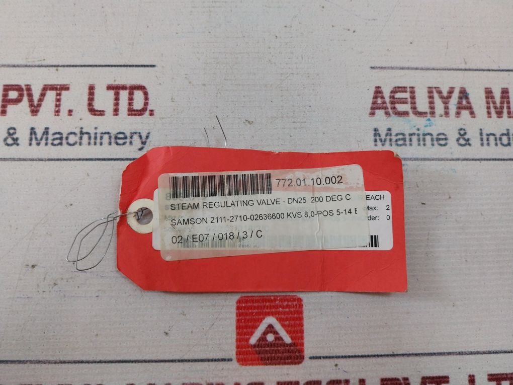 Samson 2111 Self-operated Temperature Regulator 220°c - Aeliya Marine