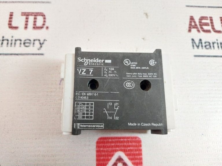 Schneider Electric Telemecanique Vz 7 Auxiliary Contact Block - Aeliya ...