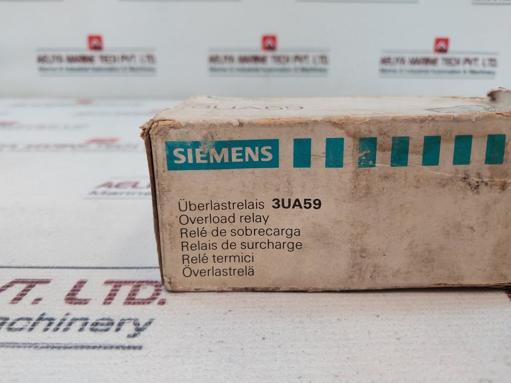 Siemens 3ua59 00-2p Overload Relay 600vac - Aeliya Marine