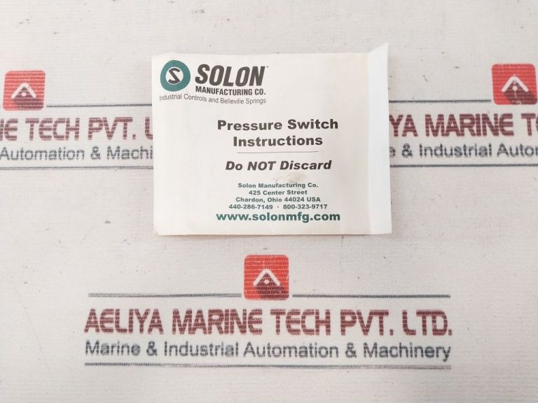 Solon 7psw1ado2 Pressure Switch - Aeliya Marine