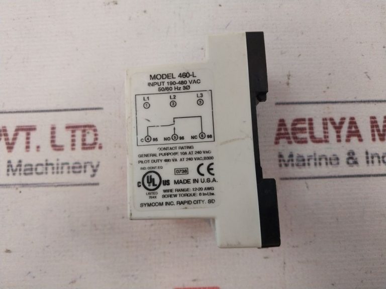 Symcom 460-l Three Phase Voltage Monitoring Relay - Aeliya Marine